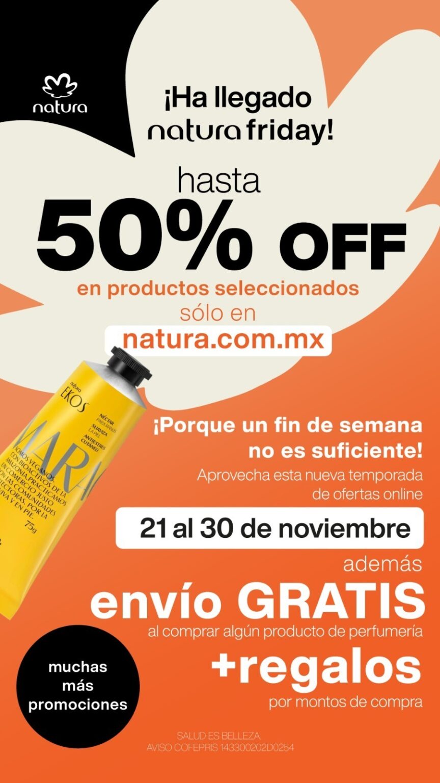 Cupón Natura Año Nuevo 2025 MX | ️ ¡60% OFF en tienda!